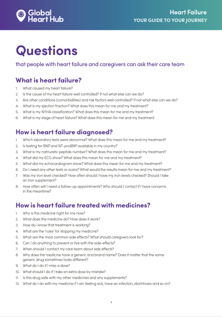 Guide Summary - Questions - Global Heart Hub